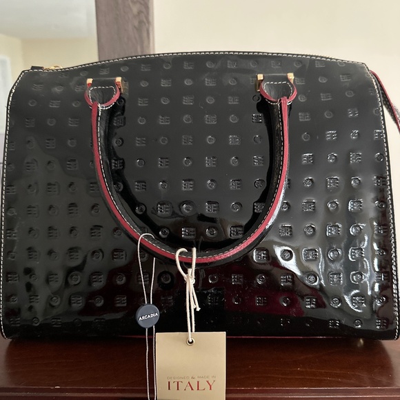 Arcadia | Bags | Arcadia Black Patent Leather Bag | Poshmark
